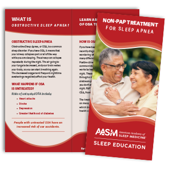 Non-PAP Treatment for Sleep Apnea Brochures | members.AASM.org